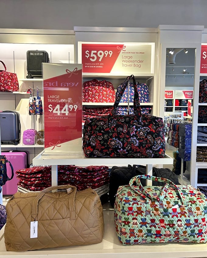 Travel bags at outlet prices mean your next adventure won't require a second mortgage for luggage.
