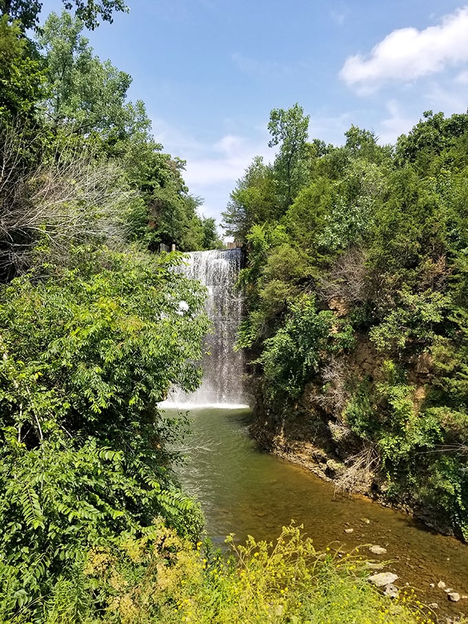 This waterfall doesn't care about your Instagram likes, but it will absolutely earn them. Nature's shower system puts your bathroom rainfall head to shame.
