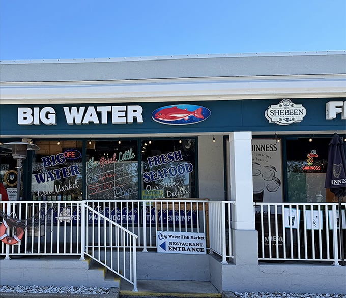 Big Water's storefront promises "the Great Little Seafood Place" – a rare case of truth in advertising that your taste buds will confirm.
