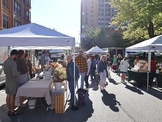 Downtown Bloomington's market turns ordinary streets into extraordinary gathering places. The buildings may be historic, but the energy is thoroughly modern.