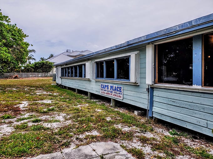 Cap's Place looks like it floated in from Old Florida, bringing with it seafood recipes that time forgot (thankfully).
