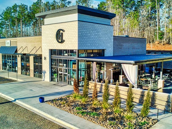 Modern architecture meets timeless hospitality – Chophouse of Chapin's sleek design promises contemporary culinary excellence.