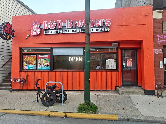 That orange exterior practically shouts "adventure awaits" – and your taste buds should listen.