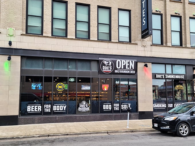 Downtown Milwaukee's barbecue scene gets elevated at this Commerce Street gem where city sophistication meets smoky traditions.