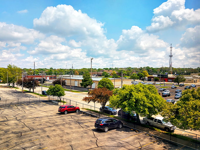 Decatur's commercial district offers plenty of parking and greenery, making it easy for weekend visitors to explore the city's attractions.