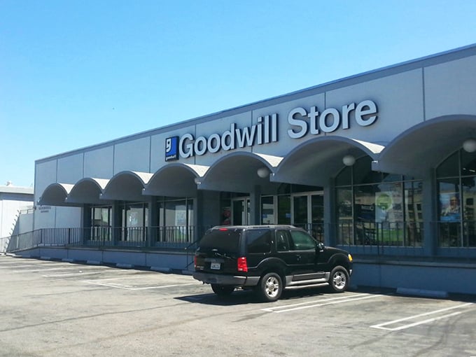 This Goodwill campus stretches like a small city, promising neighborhoods of different treasures to explore.