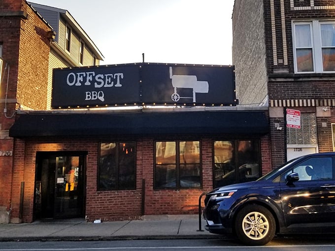 Offset BBQ keeps it simple on the outside—like a secret club where the password is "brisket" and everyone leaves happier than they arrived.