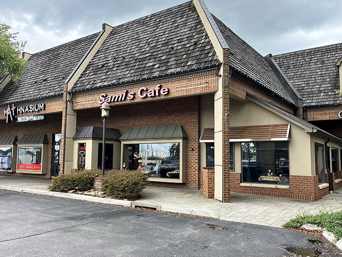 Sami's Cafe nestles into its shopping center spot like a hidden gem – where locals guard their favorite breakfast spot jealously.