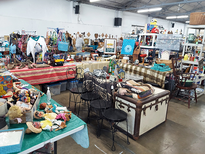 This spacious indoor market offers comfort shopping where weather never ruins your treasure hunt.