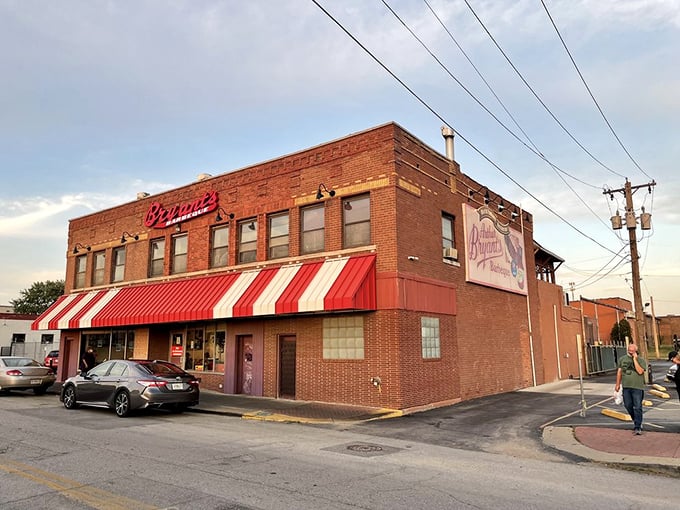 This corner building holds more barbecue secrets than a pitmaster's diary, and every bite tells a story.