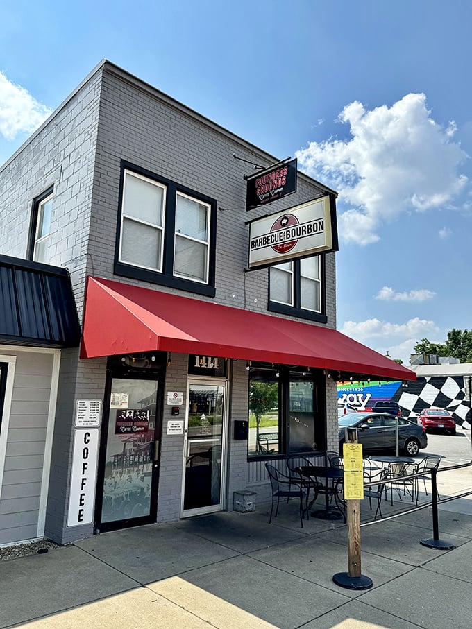 Racing town location means they know how to fuel champions - both four-wheeled and fork-wielding varieties seeking barbecue excellence.