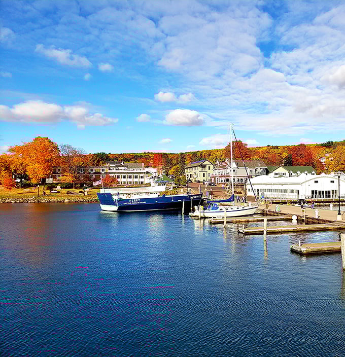 Bayfield's marina offers a forest of masts and the promise of adventure on Lake Superior's vast blue playground.