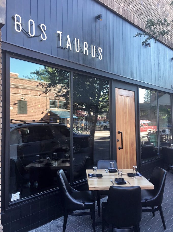 Those big windows let you watch your dry-aged dreams come true on the grill.