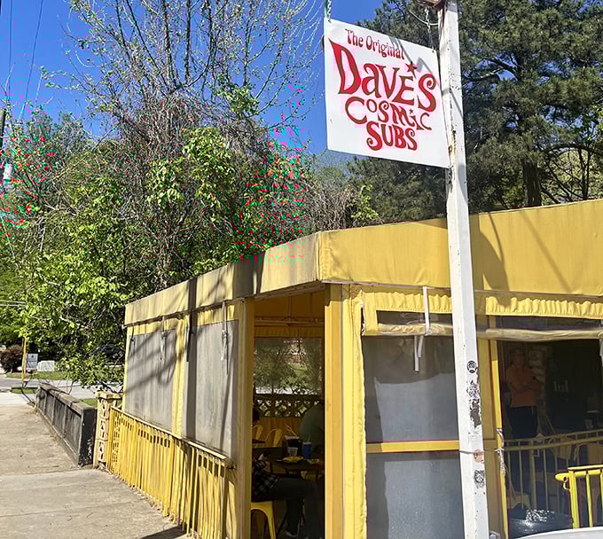 The sunny yellow building houses sandwich creations that are truly cosmic. Dave's brings psychedelic flavors to Atlanta's sandwich scene.
