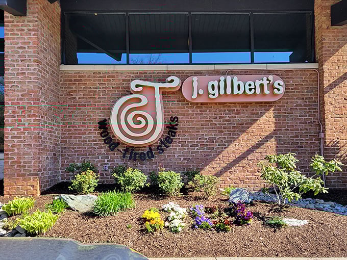 Behind this unassuming brick facade lies McLean's worst-kept secret – steaks that'll make you forget chain restaurants exist.