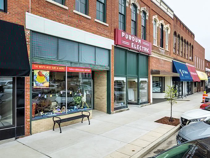 Wide sidewalks invite leisurely exploration of shops that actually know your name.