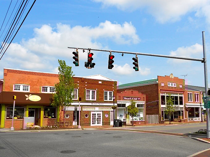 The crossroads of Milford, where every direction leads to another charming discovery. 