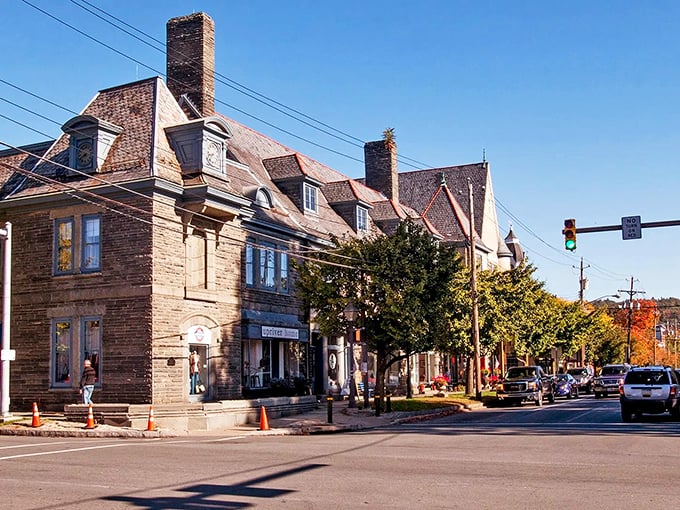 Milford's historic buildings stand shoulder to shoulder, creating a streetscape that's remained largely unchanged for generations.