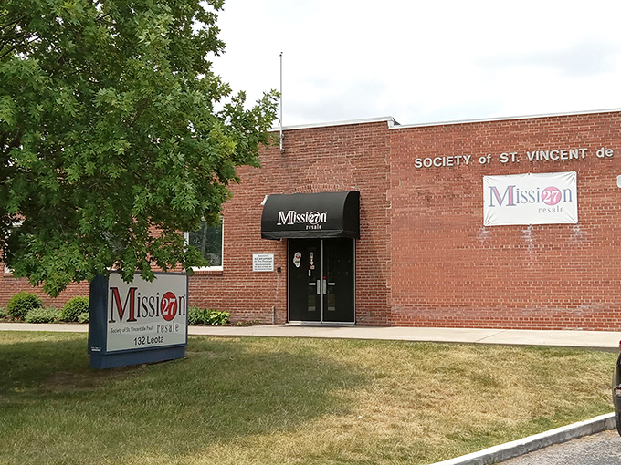 That sturdy brick exterior promises solid deals inside – mission-driven thrift shopping never looked quite this good before.
