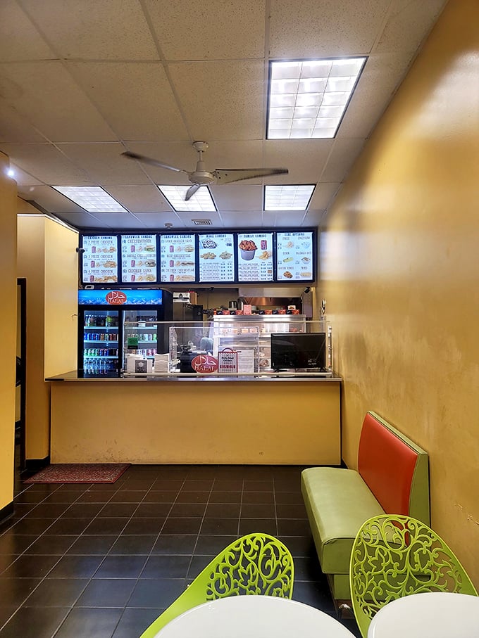 The simple interior speaks volumes—this place puts all its energy into the chicken, not the decor. And that's exactly how it should be.