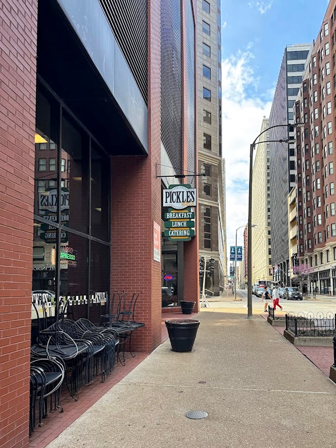 City streets lead to this welcoming refuge where every sandwich tells a story of craftsmanship.