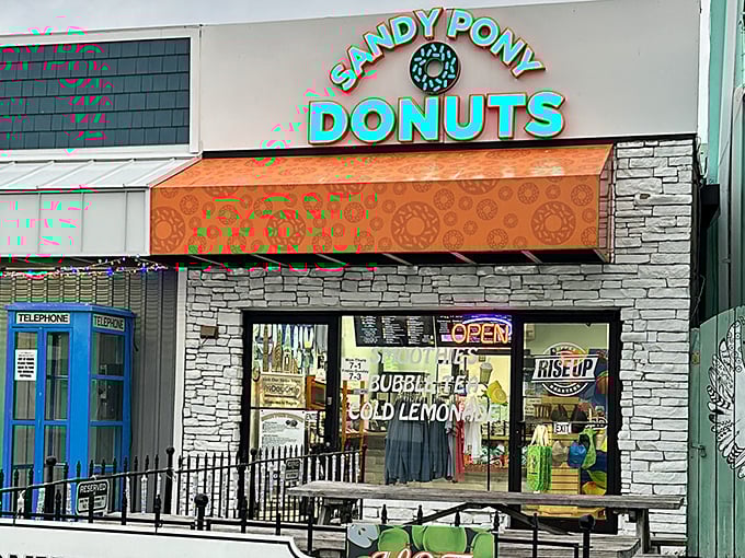 Stone facade meets sugar paradise – it's like finding a gingerbread house, but for grown-ups with car keys.