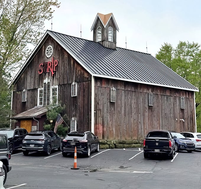 This isn't your grandfather's barn – unless your grandfather was secretly running an amazing steakhouse on the side.