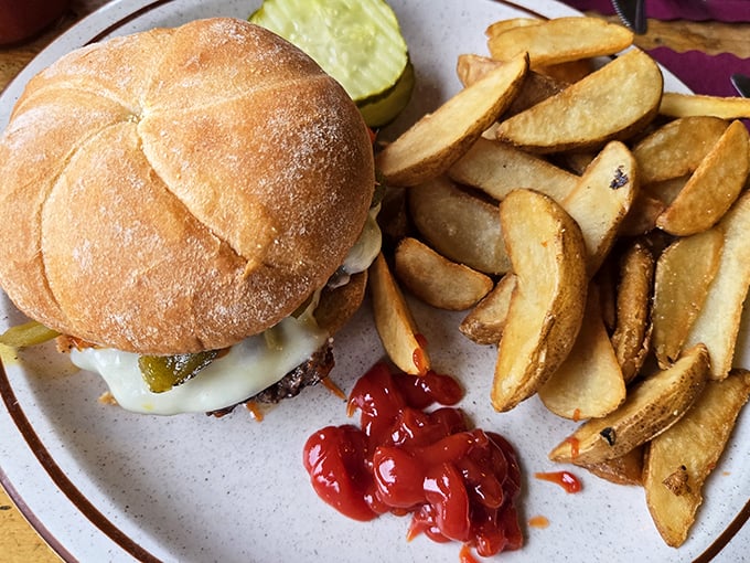 This isn't just a burger—it's architecture. The foundation is solid, the layers are thoughtful, and those hand-cut fries deserve their own Pennsylvania zip code.