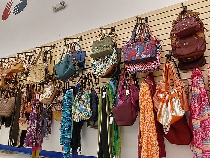 Accessories galore! These aren't just scarves and bags—they're the finishing touches to outfits you haven't even discovered yet.