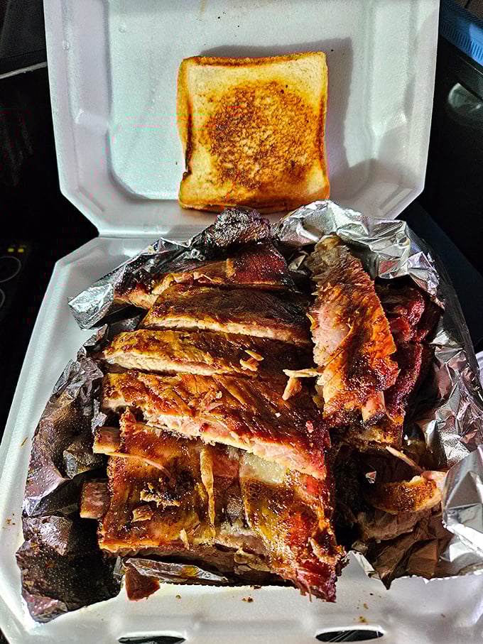 These ribs don't need a fancy introduction—they've got that perfect bark, smoke ring, and fall-off-the-bone tenderness that speaks for itself.