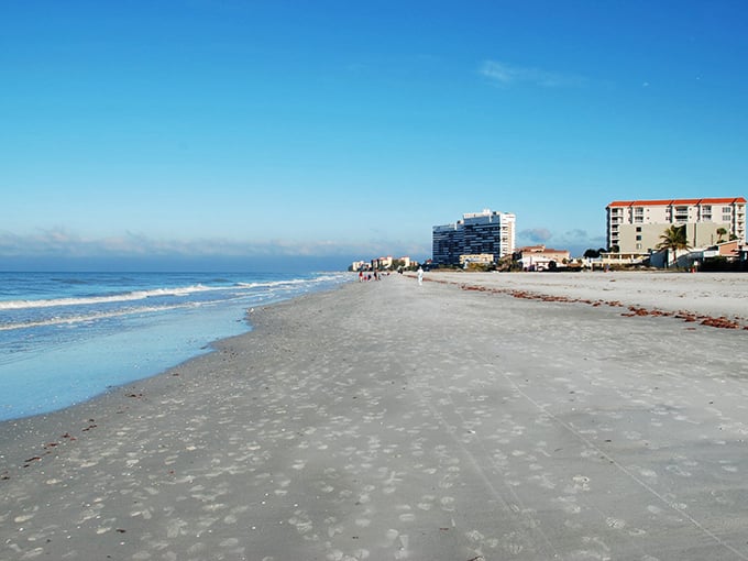 Morning light reveals Redington's greatest asset—a beach wide enough that you'll never feel like sardines, even during peak season.