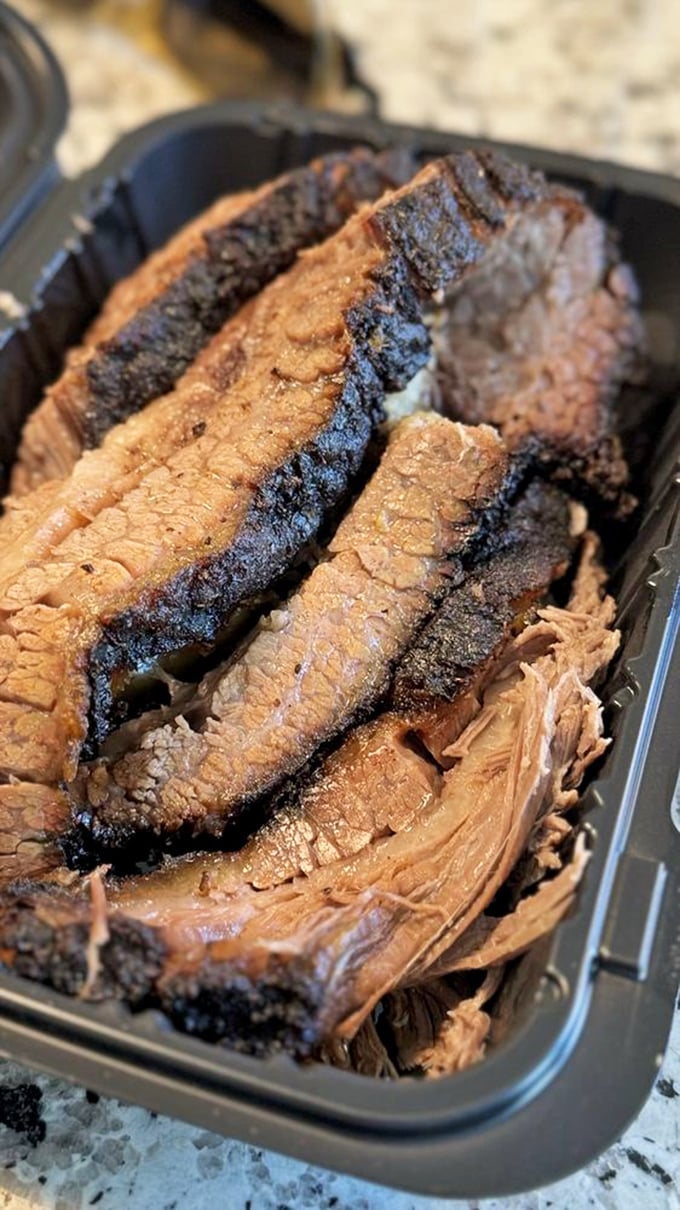 Brisket with that telltale pink smoke ring is barbecue's equivalent of a perfect sunset—a fleeting moment of beauty worth traveling miles to experience.