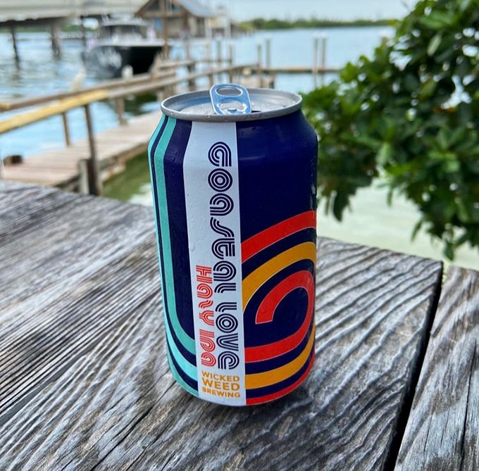 Nothing complements waterfront dining like a cold craft beer – it's practically a Florida law.
