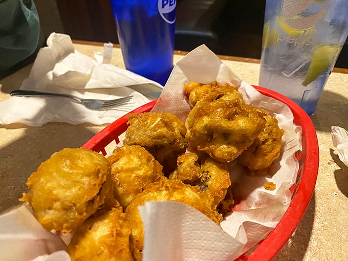These beer-battered mushrooms aren't just appetizers – they're little flavor bombs waiting to explode with each perfectly crispy, juicy bite.