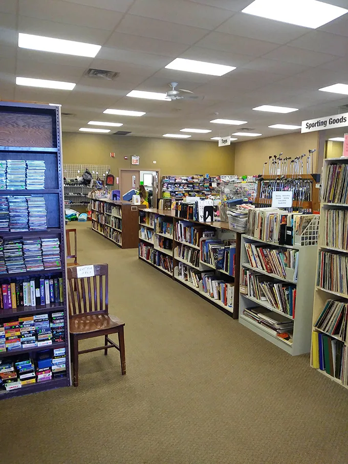 Books and media galore – because sometimes the best stories come with previous owners' margin notes.