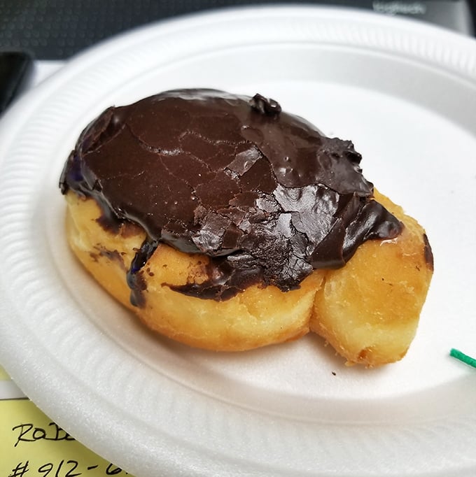 The Boston cream that launched a thousand cheat days. That chocolate topping isn't just a glaze—it's a commitment to excellence.