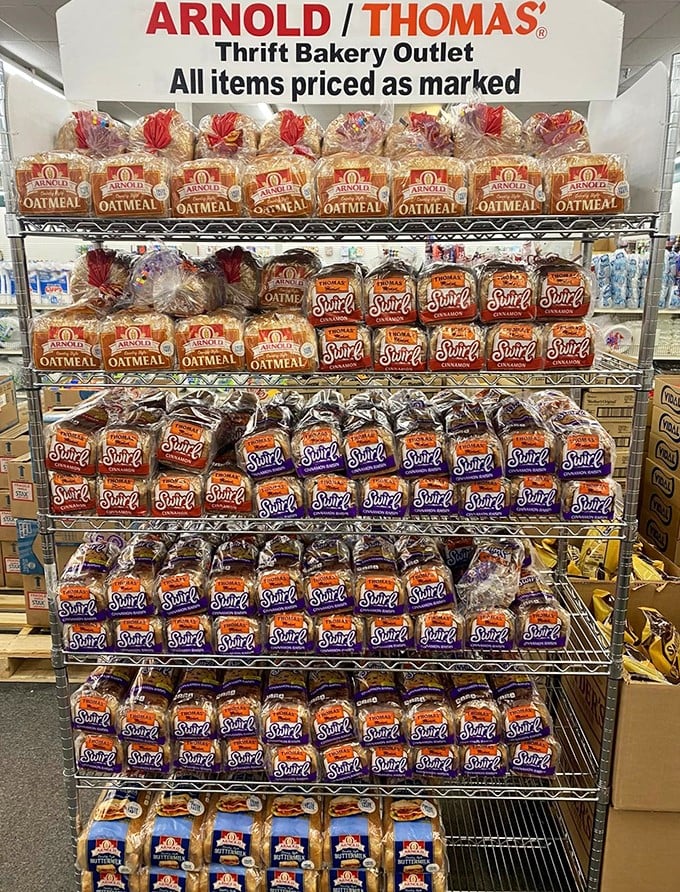 Arnold's Thrift Bakery Outlet brings carb-loaded happiness at prices that won't require a second mortgage.
