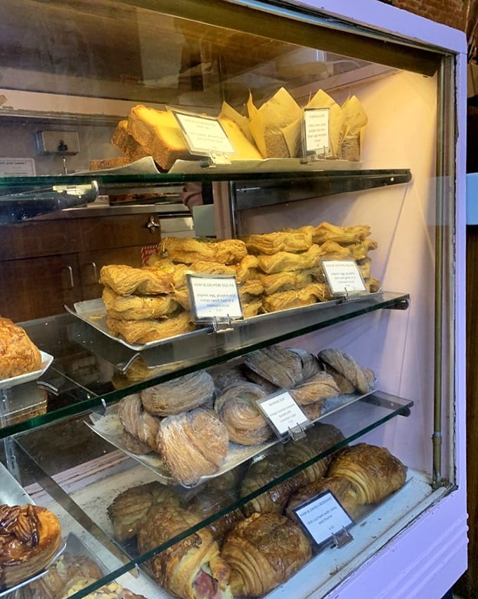 The pastry case at Mix is like the Louvre of baked goods—each shelf displaying masterpieces that deserve their own moment of silent appreciation.