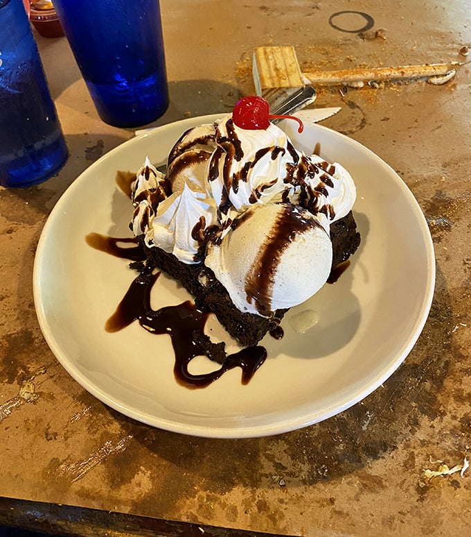 When a brownie sundae looks this good, it's not dessert—it's the reason you saved room and the reason your diet starts tomorrow.