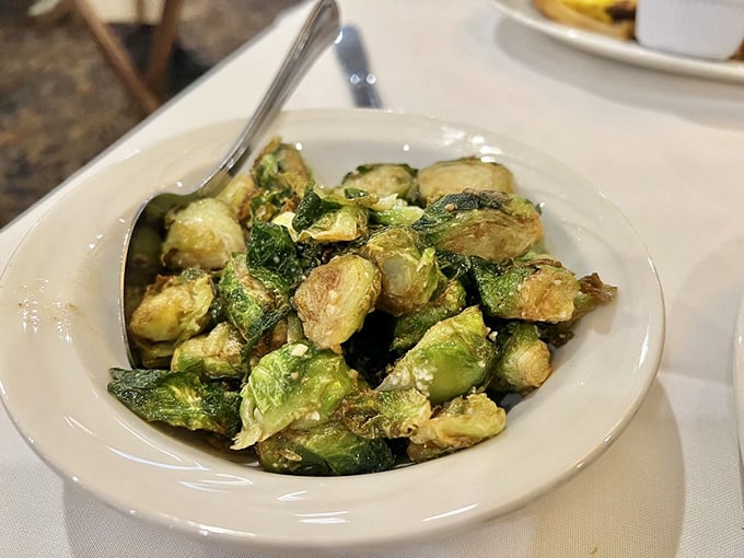 Brussels sprouts that could convert even the most dedicated vegetable skeptic. Crispy, savory, and absolutely nothing like the mushy green orbs from childhood nightmares.