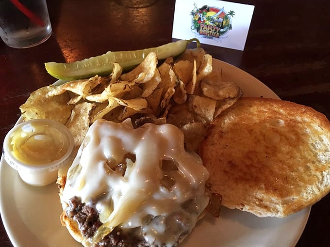 Beneath that blanket of melted cheese lies a burger that doesn't need gimmicks – just quality beef, proper seasoning, and the confidence of simplicity.