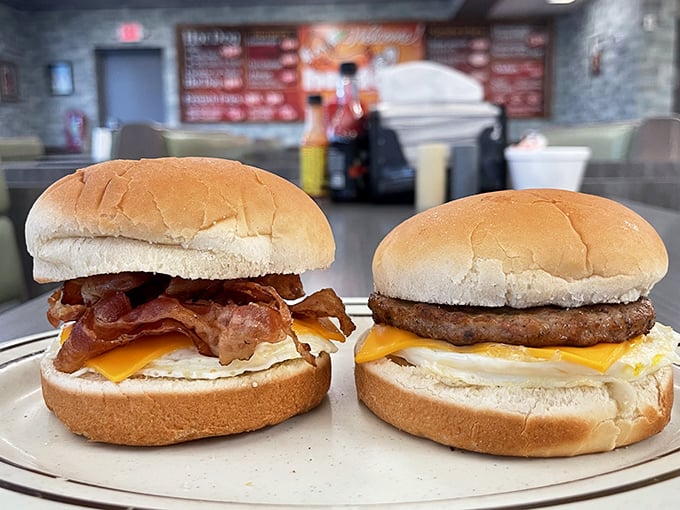 Not just burgers, but edible evidence that Jib Jab refuses to be a one-trick pony. That bacon cheeseburger is calling your name.