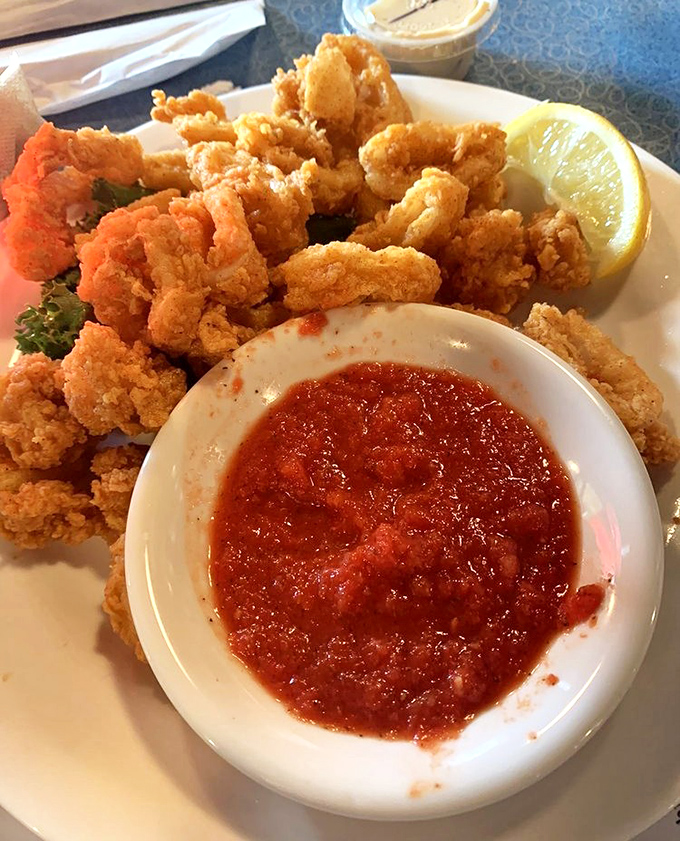 Fried calamari that defies the rubbery reputation of lesser versions – these golden rings are the jewelry of the appetizer world.