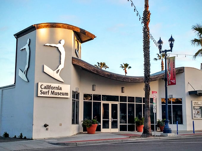 The California Surf Museum celebrates board-riding culture with the same reverence the Louvre gives to the Mona Lisa—and with considerably more hang-loose vibes.