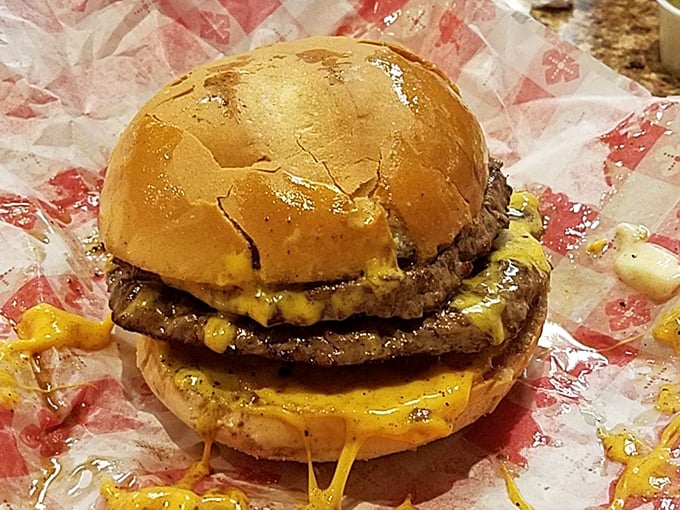 Melty cheese cascading down charcoal-grilled beef on a toasted bun—a sight so beautiful it deserves its own Wisconsin postcard.