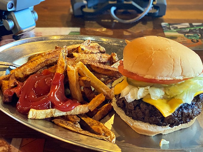 This isn't just a cheeseburger – it's proof that simple pleasures, executed perfectly, can make you forget every fancy meal you've ever had.