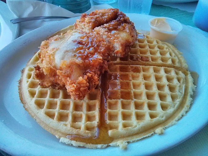 Chicken and waffles – the culinary equivalent of a perfect marriage, where sweet meets savory and nobody's fighting over the remote.
