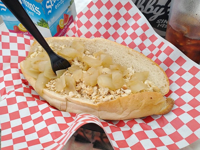 The chicken cheesesteak – for when you want the Chubby's experience but need to pretend you're making healthier choices. Who are we kidding? Delicious is delicious.