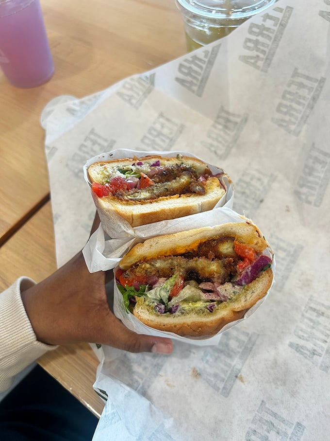 That chicken cutlet sandwich isn't just big – it's Florida big. The kind of sandwich that requires both hands and possibly a nap afterward.