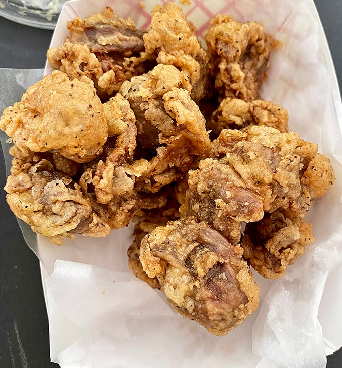 For the adventurous eater, these gizzards represent the delicious reward that comes from trying the parts others pass by.